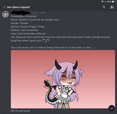 Ok So A Few Posts Back I Was Talking About A Gachalife Sex Slave Discord Server And Managed To