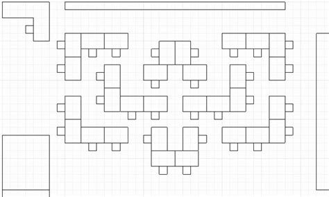 Classroom Desk Arrangement The L Design Black And White Puzzle