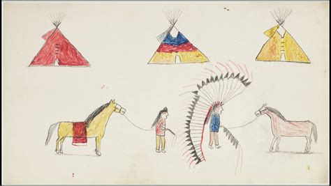 Newly Digitized Collection Of Early 20th Century Lakota Drawings Tells