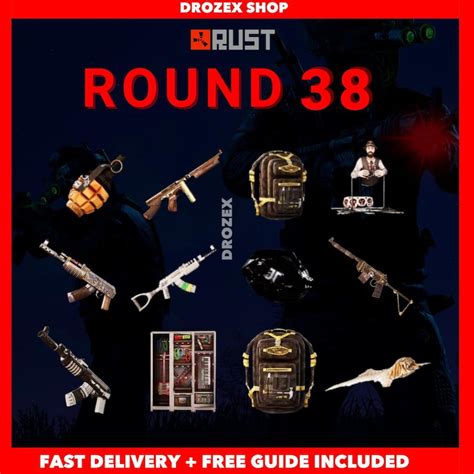 Rust Round Total Skins Twitch Drops Etsy Australia