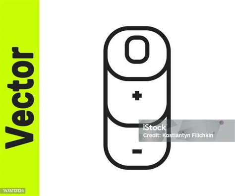 흰색 배경에 격리된 블랙 라인 배터리 충전 레벨 표시기 아이콘입니다 벡터 가득 찬에 대한 스톡 벡터 아트 및 기타 이미지 가득 찬 검은색 계기판 측정기 Istock