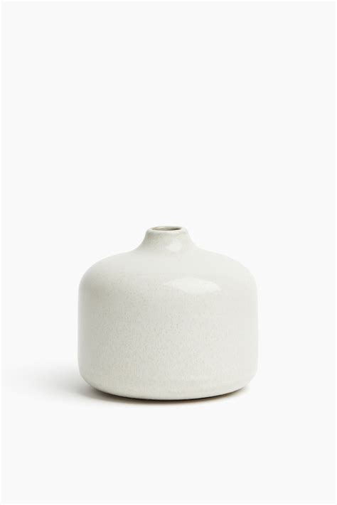 Küçük Stoneware Vazo - Beyaz - Home All | H&M TR