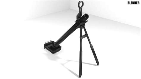 Small Mortar 3d Model By Faizal3dx