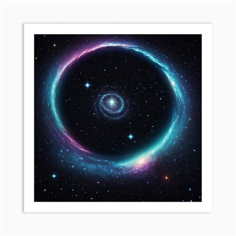 Colorful Portal To An Other Galaxy In Space Illustrative Picture Art