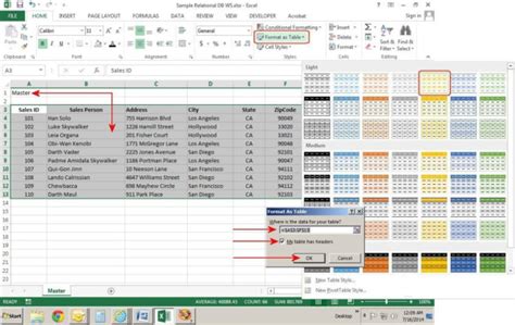 Excel Spreadsheet Database — Db