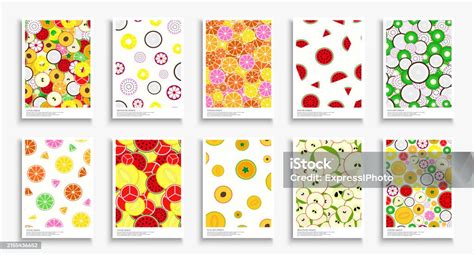 밝은 색상의 여름 과일 포스터 템플릿 배경 플래카드 브로셔 배너 전단지 등 모음 육즙이 많은 그림 표지 생동감 넘치는 자연 카드