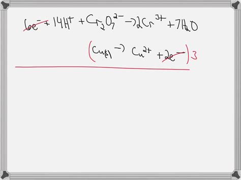 Solved Consider The Unbalanced Redox Reaction Occurring In An Acidic