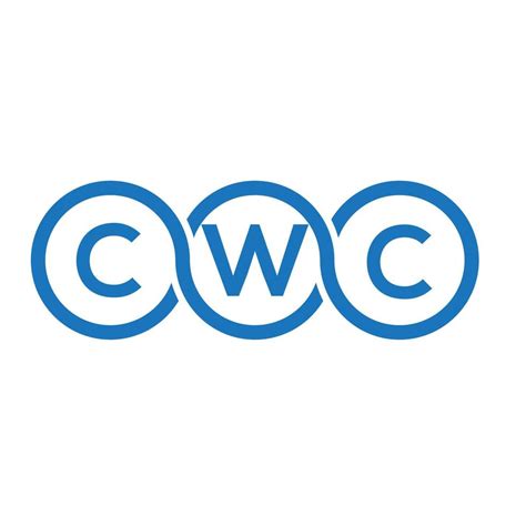 Cwc Letter Logo Design On Black Background Cwc Creative Initials Letter Logo Concept Cwc Vector