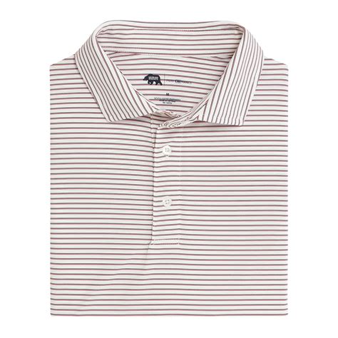 Scout Stripe Performace Polo Red Onward Reserve