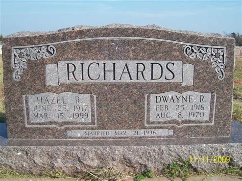 Dwayne R Richards 1916 1970 Find A Grave Memorial