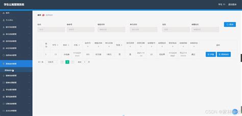 Java计算机毕业设计学生公寓管理系统（开题报告源码论文） Csdn博客