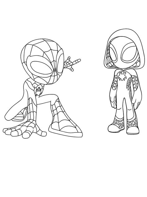 Ghost Spider Coloring Page