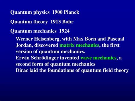 PPT Quantum Physics PowerPoint Presentation Free Download ID
