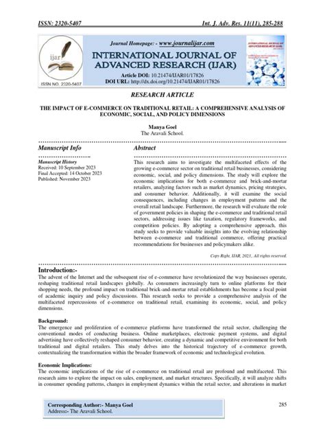 The Impact Of E Commerce On Traditional Retail A Comprehensive