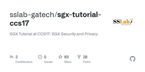 Github Sslab Gatechsgx Tutorial Ccs17 Sgx Tutorial At Ccs17 Sgx