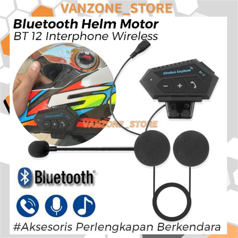 Jual BT Intercom Bluetooth Interkom Helm Motor Intercom Helmet Bluetooth Headset Wireless