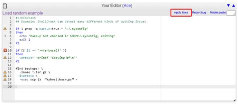 ShellCheck Analyse Show Suggestions And Warnings For Shell Scripts LinuxTect