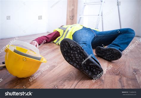 On Job Injury One Worker Fallen Stock Photo 712608439 Shutterstock