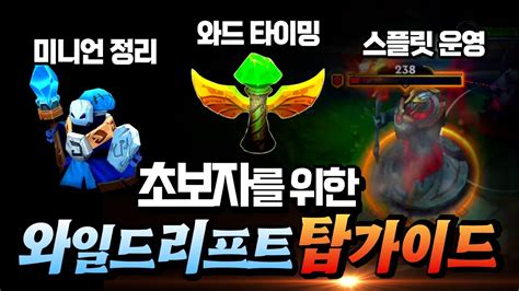와일드리프트 입문자를 위한 탑 강의 【초보자 가이드】 Youtube