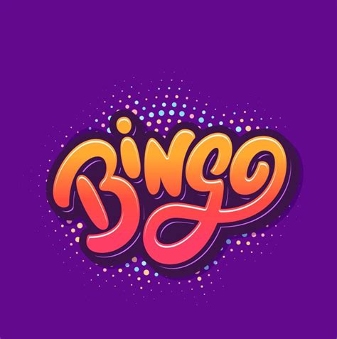 Bingo Vector Lettering Banner Bingo Logo Design Vector Diseño
