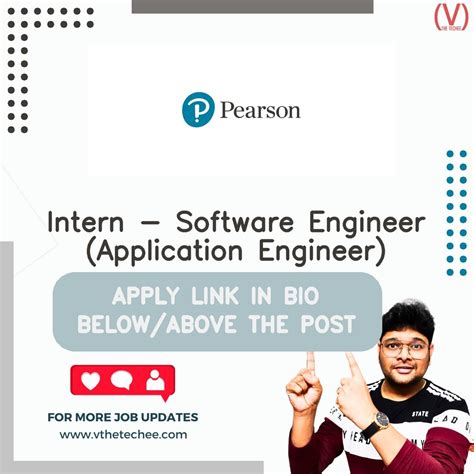Pearson Is Hiring For Intern Software Engineer Application Engineer