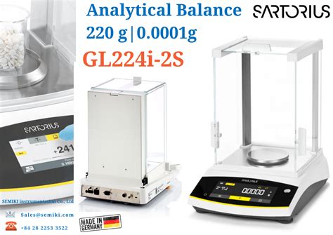 Cân Phân Tích 220g00001g Satorius Gl224i 2s Semikicom