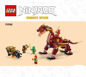 Instrukcja Lego Set Ninjago Lawowy Smok Zmieniaj Cy Si W Fal Ognia