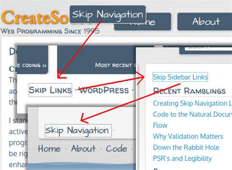 Creating Skip Navigation Links Unobtrusive Skip Navigation Links For Accessibility On This