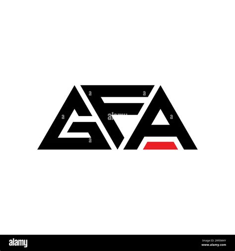 Gfa Triangle Letter Logo Design With Triangle Shape Gfa Triangle Logo