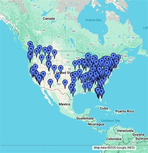Minor League Baseball Parks Map