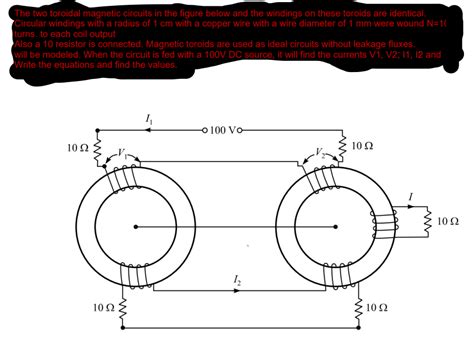 Solved The Two Toroidal Magnetic Circuits In The Figure Chegg Com