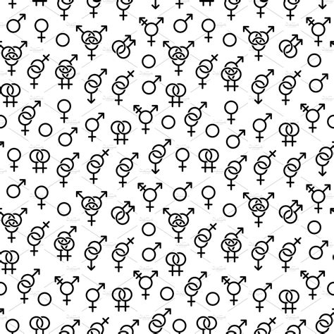 Seamless Sexuality Symbols Patterns Graphic Patterns ~ Creative Market