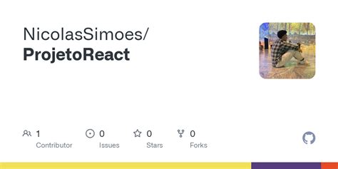GitHub NicolasSimoes ProjetoREACT