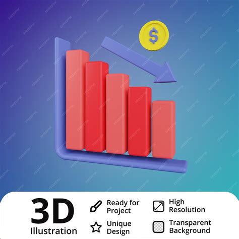 Premium Psd Depreciation 3d Illustration