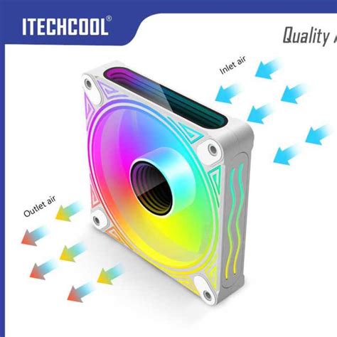 120mm Pc Computer Case Fan 5v 3pin Argb Luminous Chassis Cooling Fan 12v 4pin Pwm Auto Speed