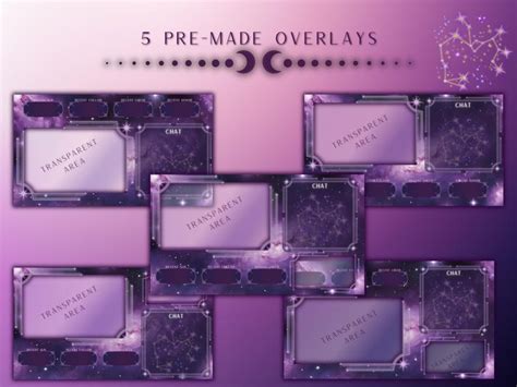 Sagittarius Zodiac Stream Overlay Package Stream Overlay Bundle Stream Overlay For Twitch