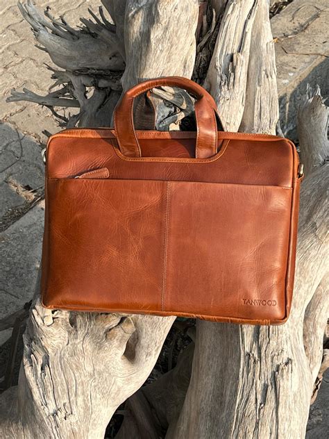 Tanwood Leather Gentlemen 15 Inch Laptop Bag Tanwood Leather
