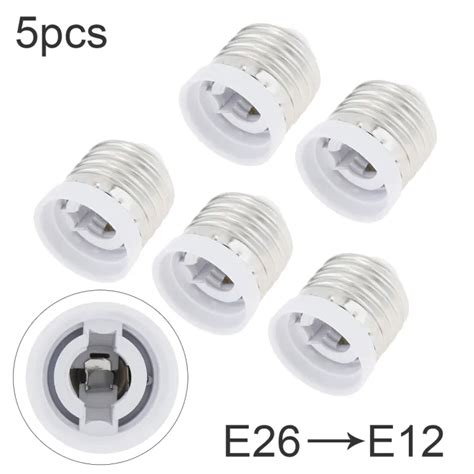 E26 To Candelabra E12 Screw Reducer 5 Pack Medium Base Light Bulb Socket Adapter Lazada Ph