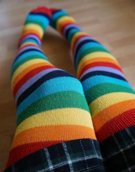 Rainbow Socks By Yonnji On Deviantart