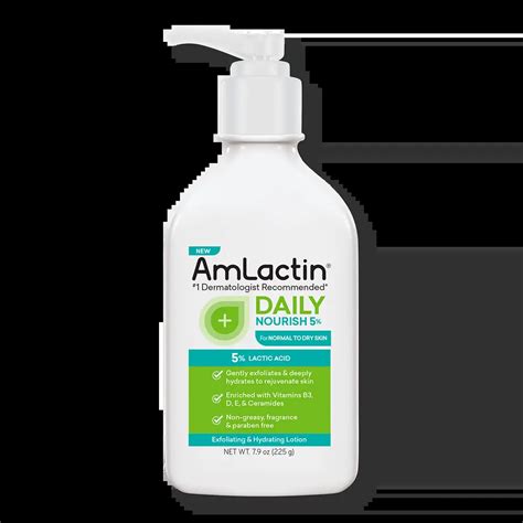Amlactin Daily Nourish Lotion With 5 Lactic Acid Aha Ingredients