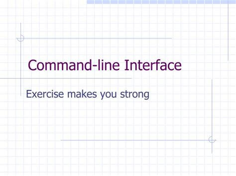 Ppt Command Line Interface Powerpoint Presentation Free Download
