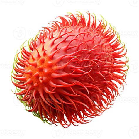 3d Render Red Spiky Orb Illustration 53812502 Png