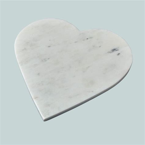 White Marble Heart Board White Marble Marble Serving Boards Mild Soap