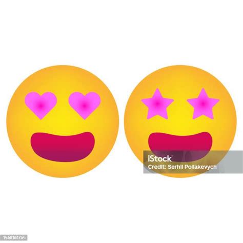 웹 디자인에 대한 미소 마음 노란색 이모티콘 웃는 얼굴 벡터 그림입니다 3차원 형태에 대한 스톡 벡터 아트 및 기타 이미지 3차원 형태 감정 개념 Istock