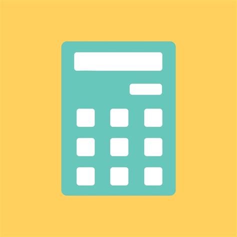 Premium Vector Blue Calculator Icon