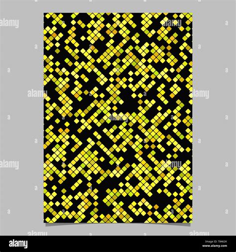 Yellow Diagonal Rounded Square Mosaic Pattern Poster Template Stock Vector Image And Art Alamy