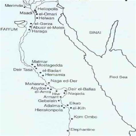 A Map Of The Nile Valley From The Delta To Wadi Halfa Displaying The