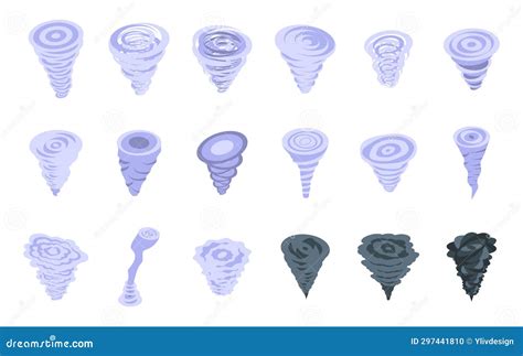 Tornado Wind Icon Vector Outline Illustration