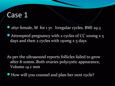 Ovulation Induction In Iui Ppt