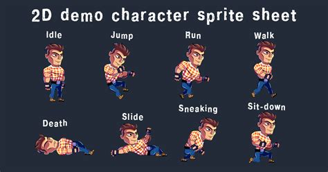 Unity 2d Character Sprite Sheet Images Eroppa